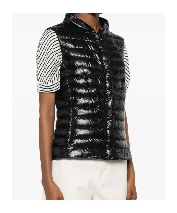Herno Zip-fastening Quilted Gilet - Black
