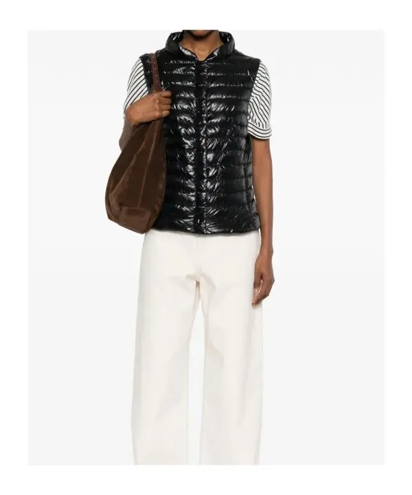 Herno Zip-fastening Quilted Gilet - Black