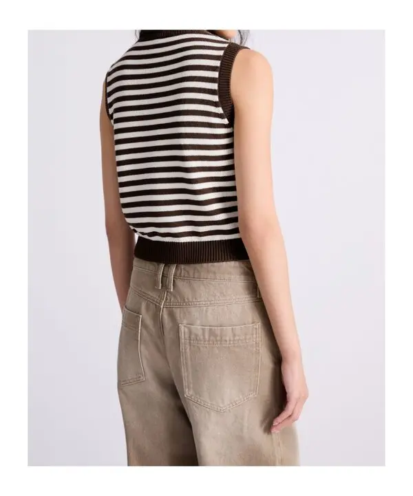 Marella Sleeveless Cotton And Silk Knit Top