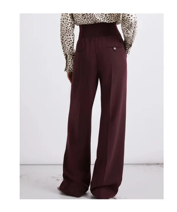 Marella High-waisted Buckled Cady Trousers