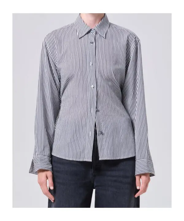 AGOLDE In Solene" Stripe Shirt