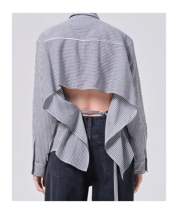 AGOLDE In Solene" Stripe Shirt