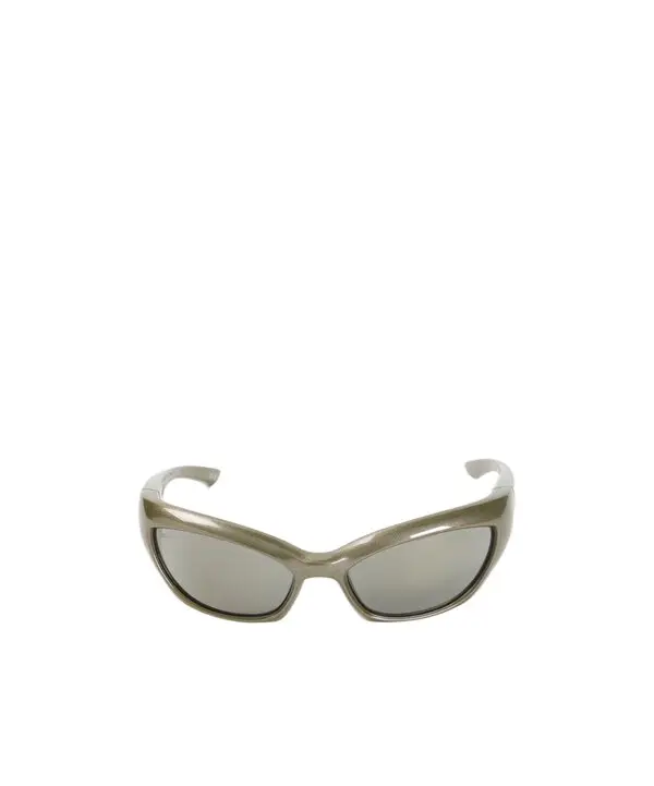 Balenciaga Racer Cat Eye Sunglasses - Mud Green