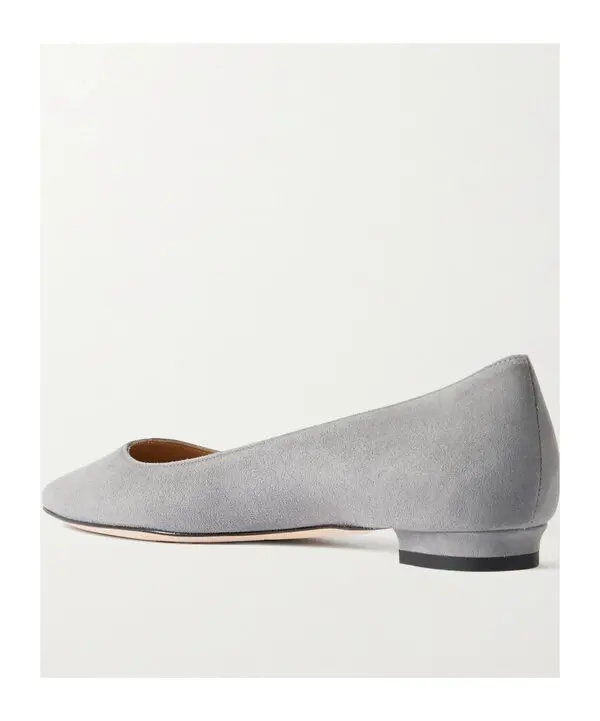 Manolo Blahnik Pointed Toe Ballet Flats