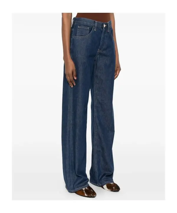 DONDUP Logo Patch Straight-leg Jeans