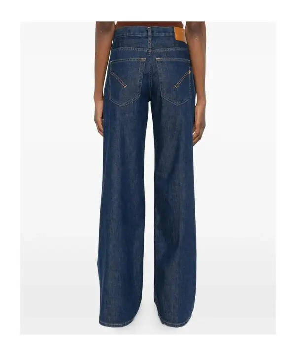 DONDUP Logo Patch Straight-leg Jeans