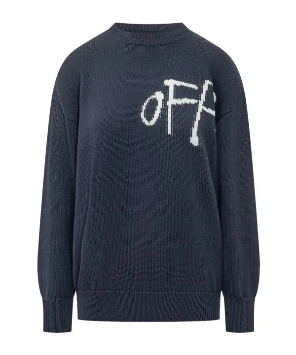 Off-White Crewneck Long-sleeved Jumper