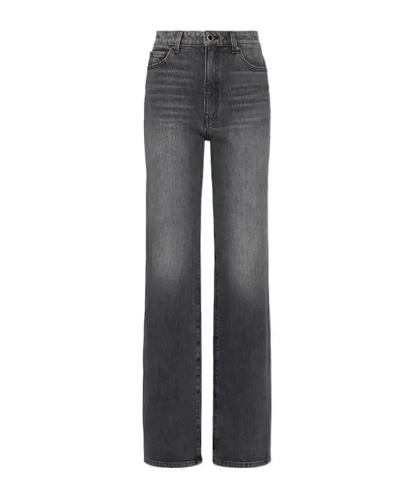 Khaite Danielle Straight Leg Jeans - Black