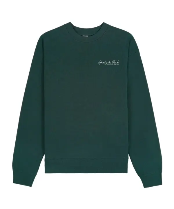 SPORTY  RICH Sporty & Rich Crew Neck Long Sleeve Sweatshirt