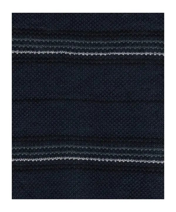 ROBERTO COLLINA Piqué Striped T-shirt - Black
