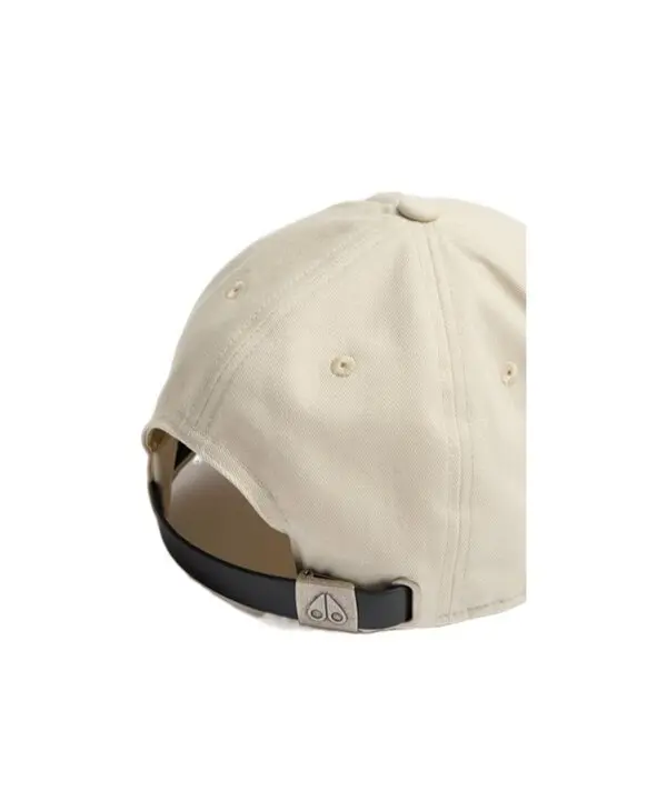 Moose Knuckles Cotton Baseball Cap With Metal Logo - Nude