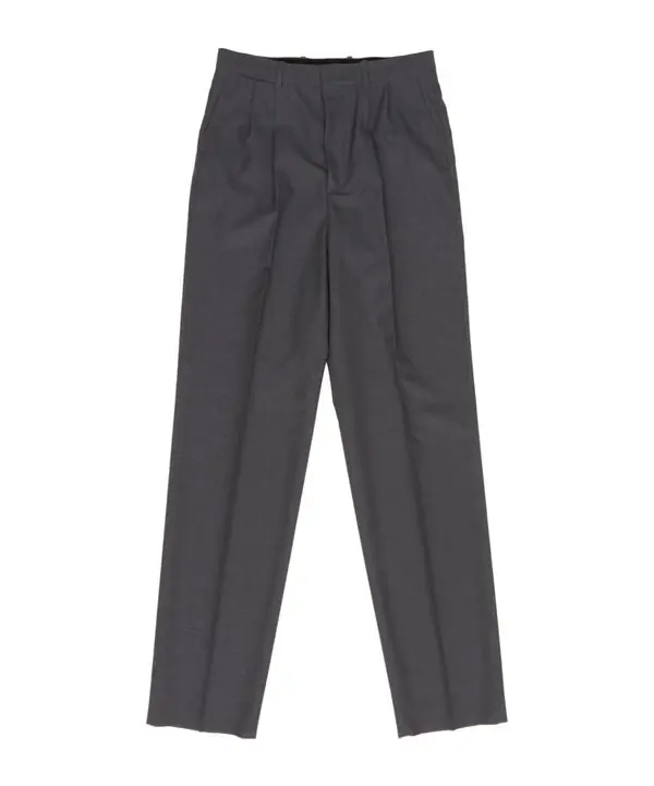 JIL SANDER Pleated Tailored Zipped Trousers - Black