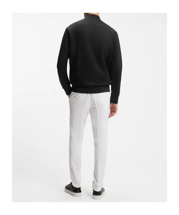 Hugo Boss Zip-up Bomber Jacket With Long Sleeves