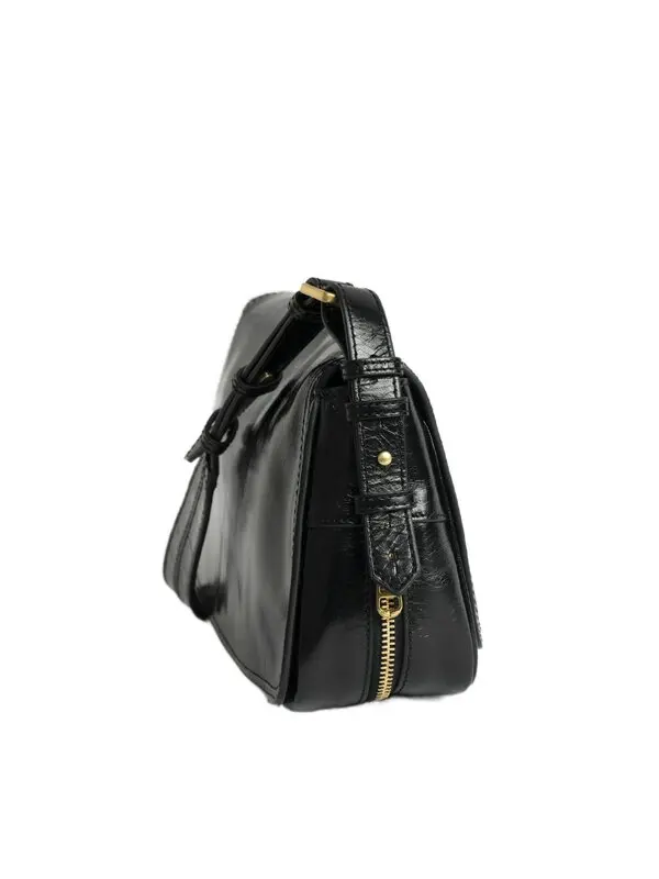 Zadig&Voltaire Le Zouzou Vintage Patent Bag - Black