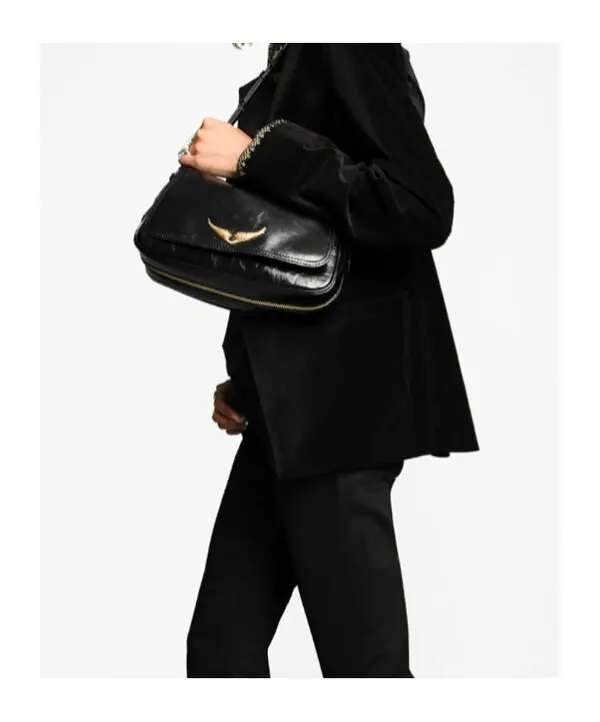 Zadig&Voltaire Le Zouzou Vintage Patent Bag - Black