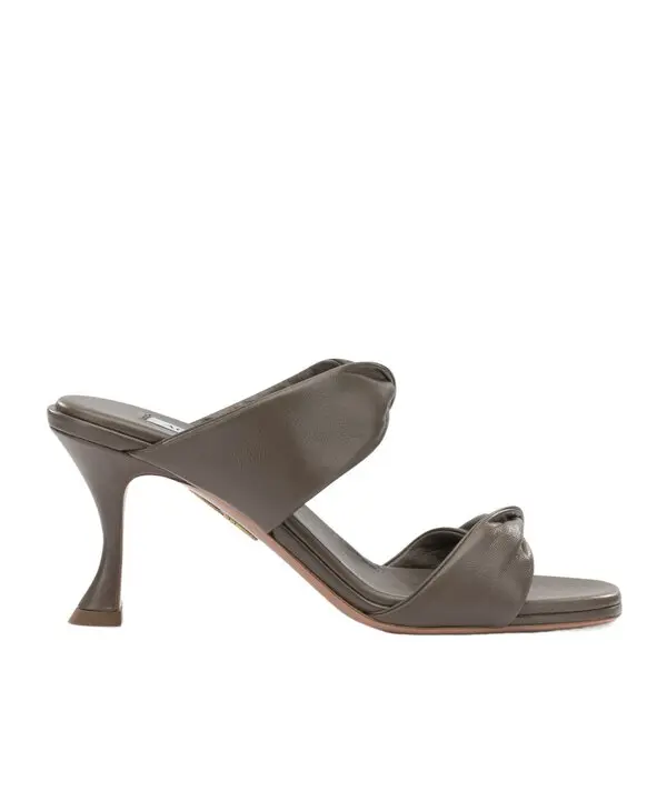 AQUAZZURA Twist 75 Braided Strap Mules