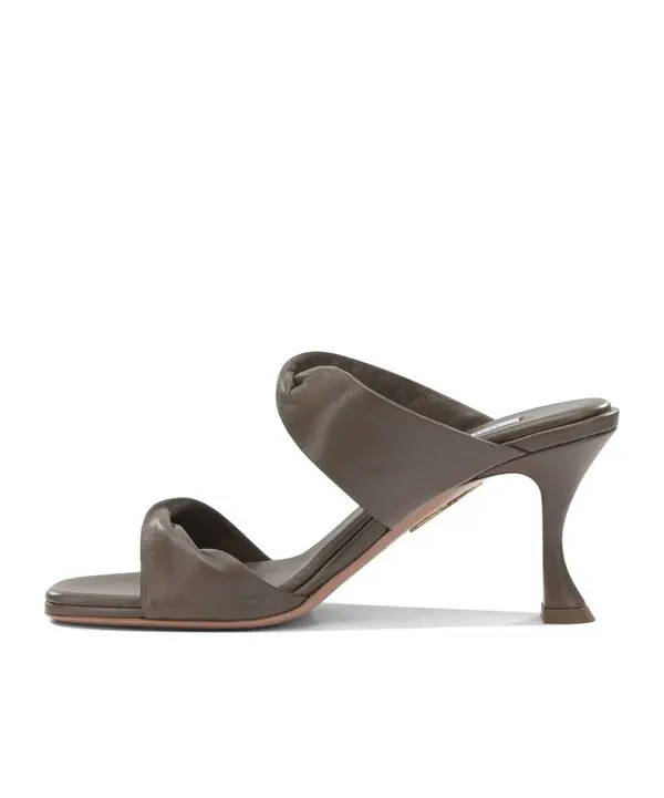 AQUAZZURA Twist 75 Braided Strap Mules