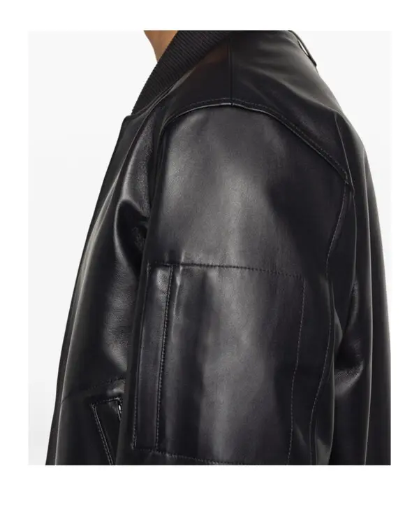 Mackage Leather Bomber Jacket