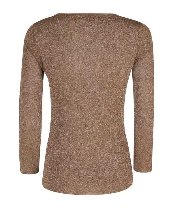 ROBERTO COLLINA Metallic Finish T-shirt With Sequined Effect