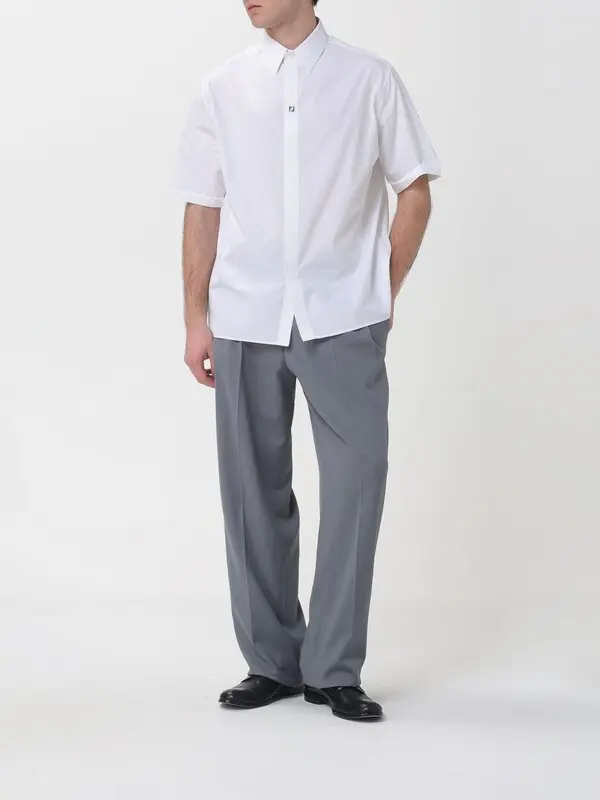 Fendi Ff Plaque Short Sleeved Shirt