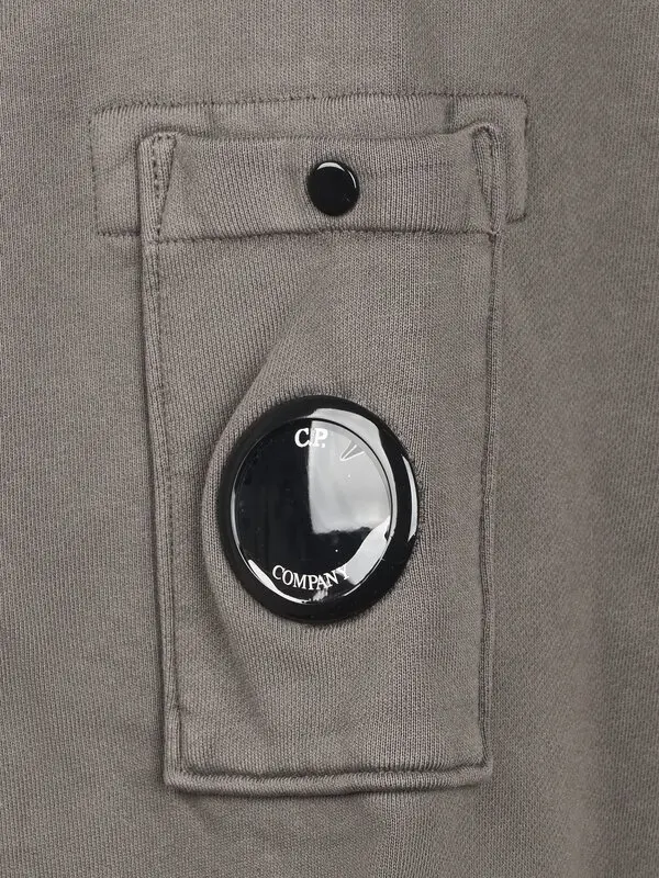 C.P. COMPANY Lens Detailed Crewneck Sweatshirt - Gray