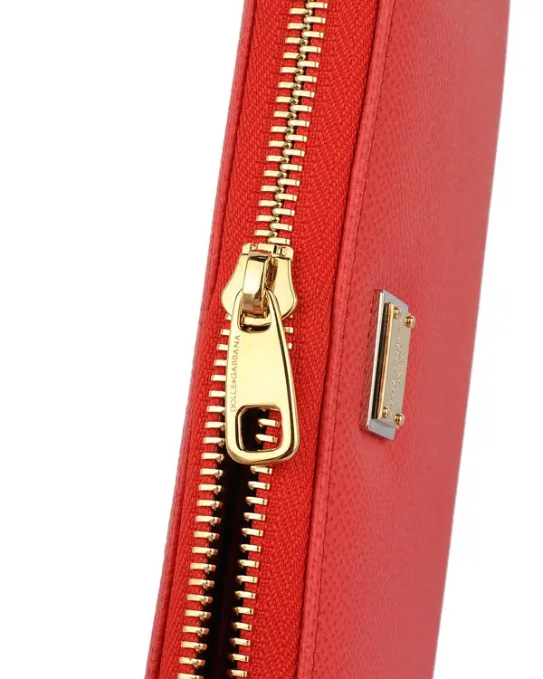 Dolce & Gabbana Logo Details Wallet - Red