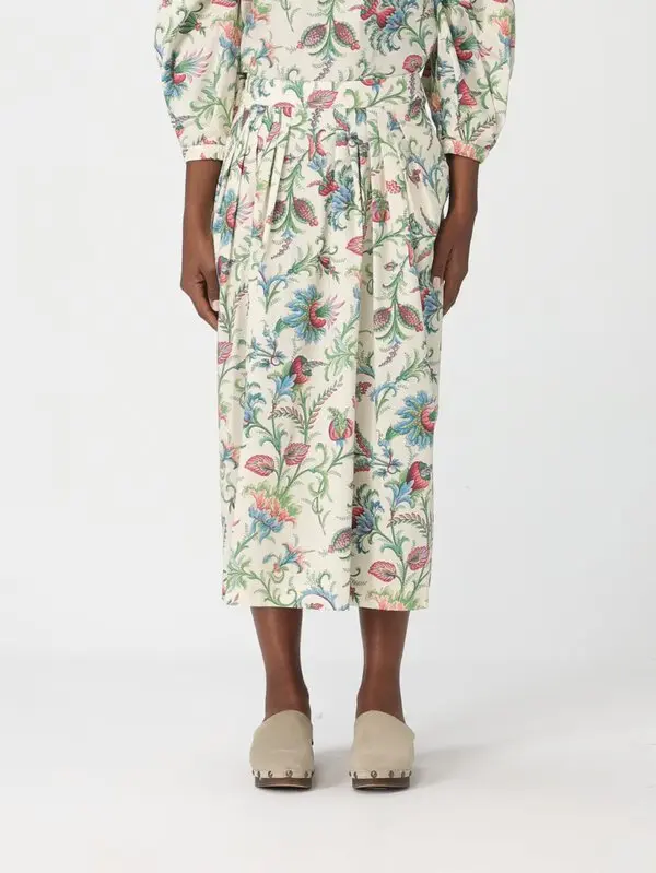Etro Floral Motif Midi Skirt