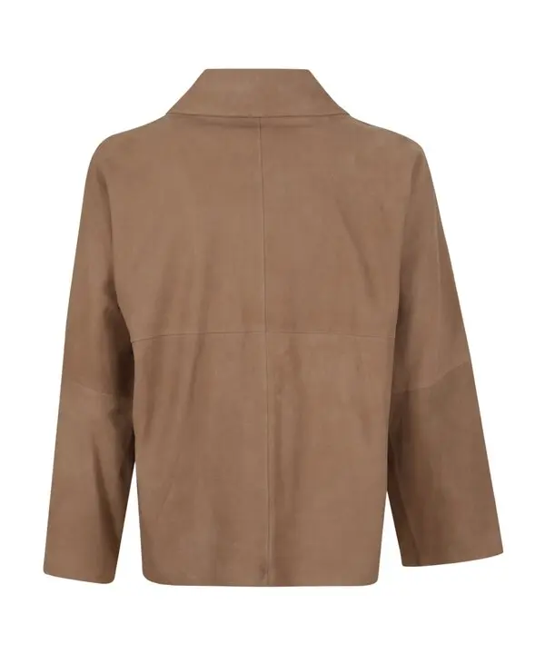 ARMA Boxy Button-front Jacket - Brown