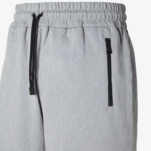 Fendi Zip-pocket Jacquard Shorts