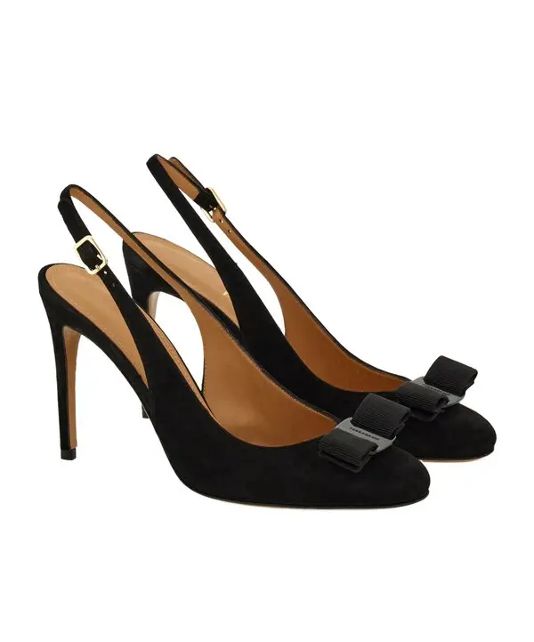 FERRAGAMO Vara Bow Slingback - Black