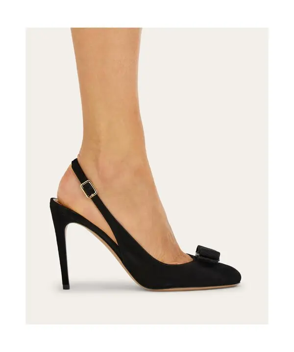 FERRAGAMO Vara Bow Slingback - Black
