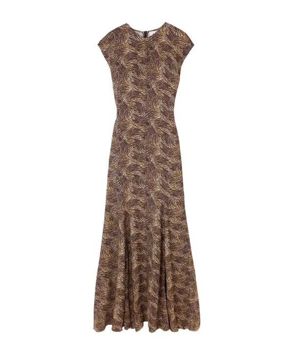 Tove Vanja Zebra Print Dress - Brown