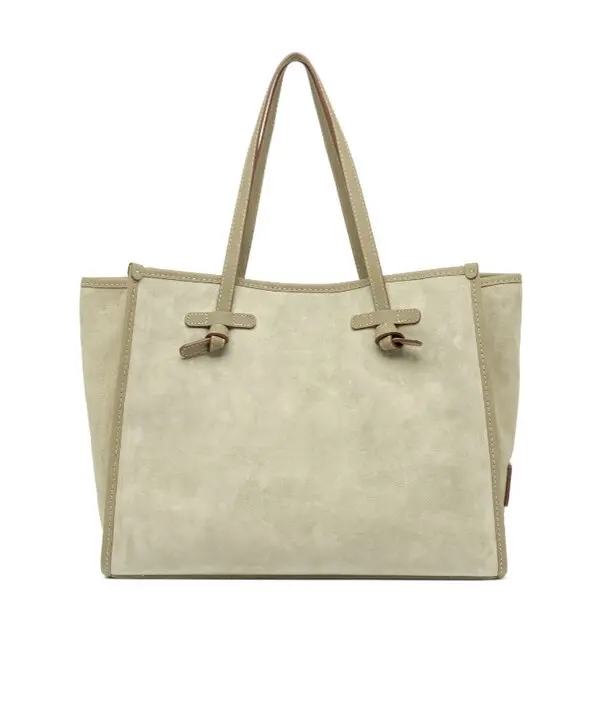 GIANNI CHIARINI Leather Shoulder Bag With Knot Detail - Willow
