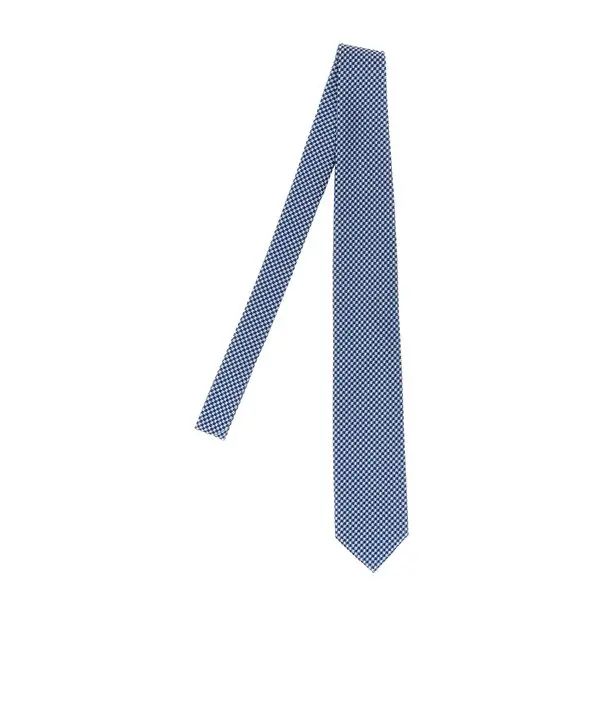 TOM FORD Star Jacquard Neck Tie - Blue