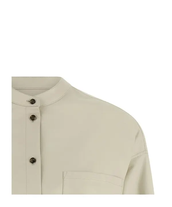 YVES SALOMON Oversized Leather Shirt
