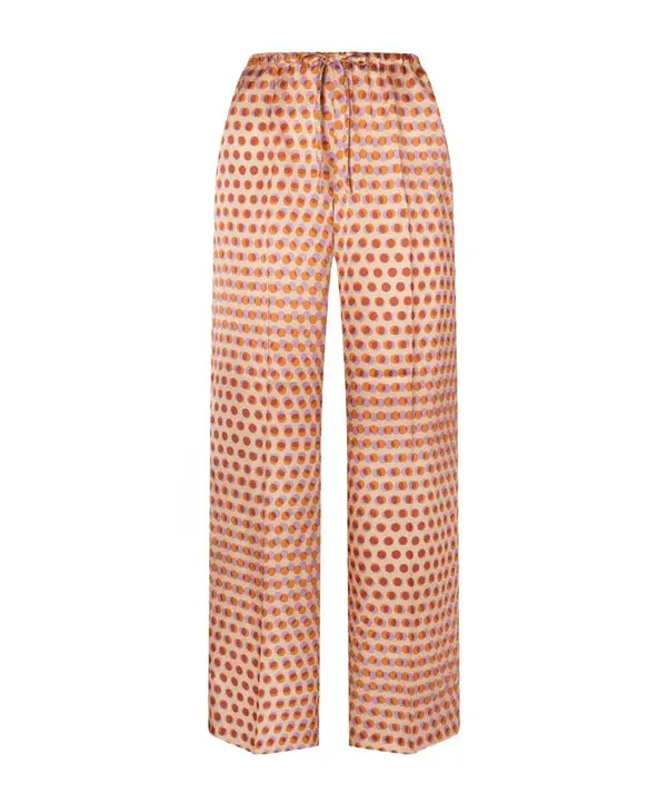 Dries Van Noten Printed Wide-leg Casual Pants - Nude