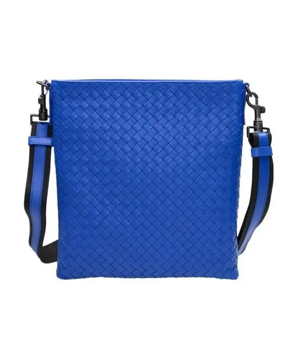 Bottega Veneta Woven Satchel With Zipper Closure