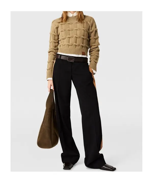 Stella McCartney Falabella Cable-knit Crewneck Jumper