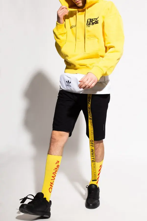 Off-White Belted Denim Shorts