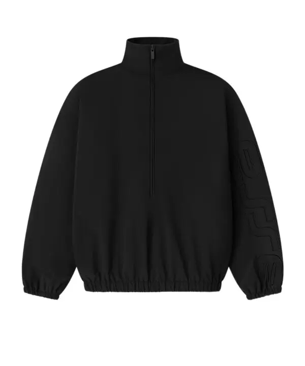Fear Of God Half-zip Track Jacket - Vintage Black