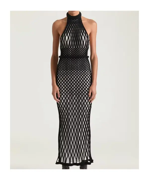 Givenchy Halterneck Sheer Maxi Dress