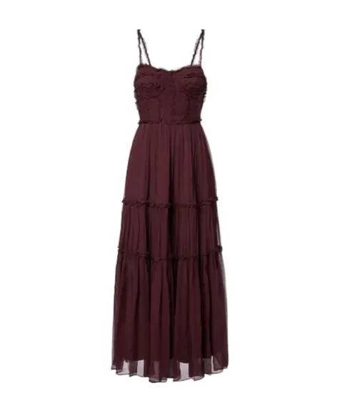 Ulla Johnson Sleeveless Strapless Dress With Ruffles And Pleated Skirt