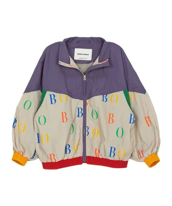 BOBO CHOSES Long Sleeve Jacket With Stand Collar