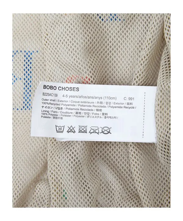 BOBO CHOSES Long Sleeve Jacket With Stand Collar