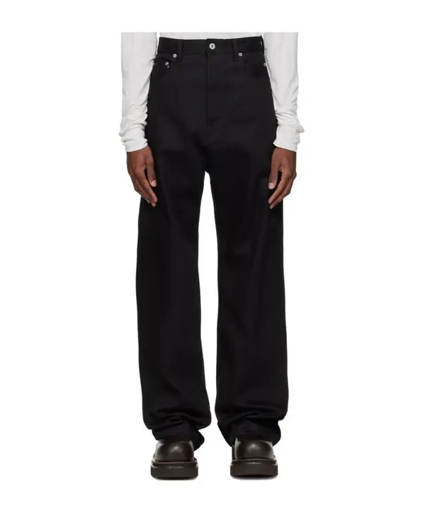 Rick Owens Temple Strobe Straight Leg Jeans