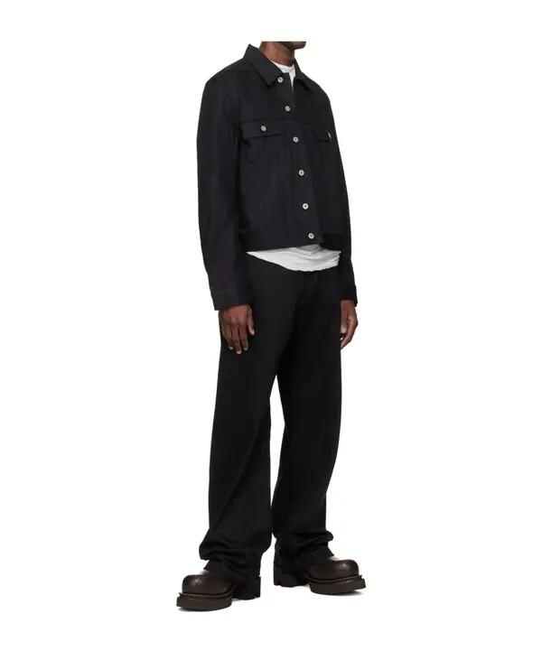 Rick Owens Temple Strobe Straight Leg Jeans