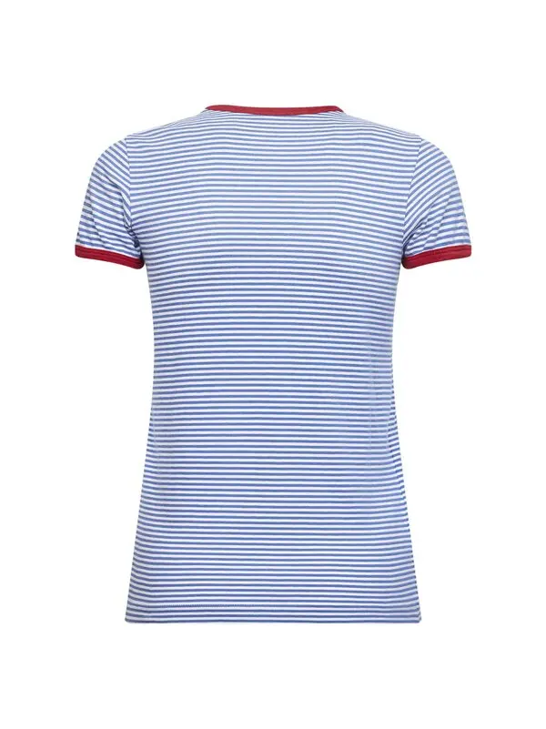 Prada Crewneck Striped T-shirt