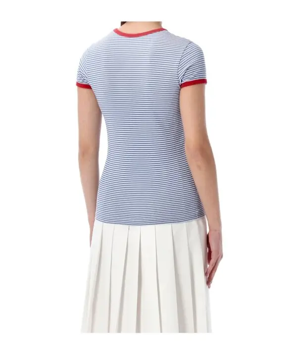 Prada Crewneck Striped T-shirt