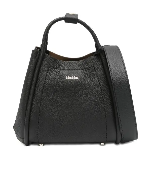 Max Mara Leather Tote Bag - Black
