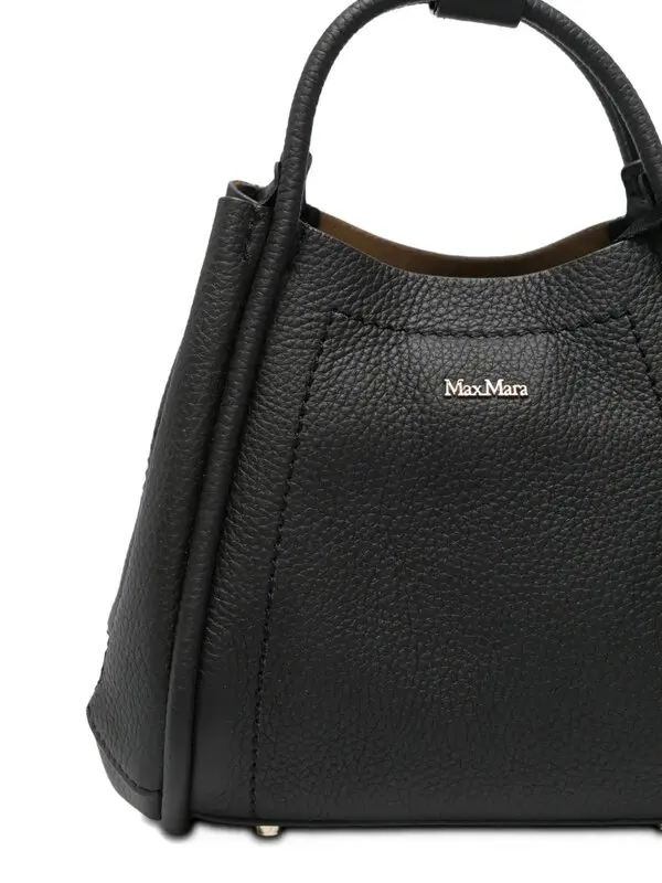 Max Mara Leather Tote Bag - Black